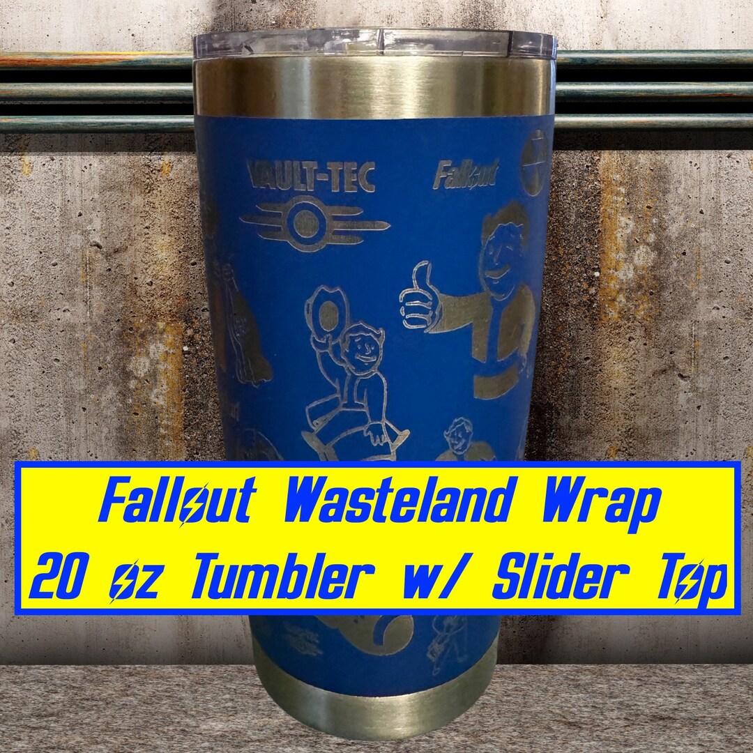 Fallout Wasteland Wrap Tumbler 20 Oz With Lid - Etsy