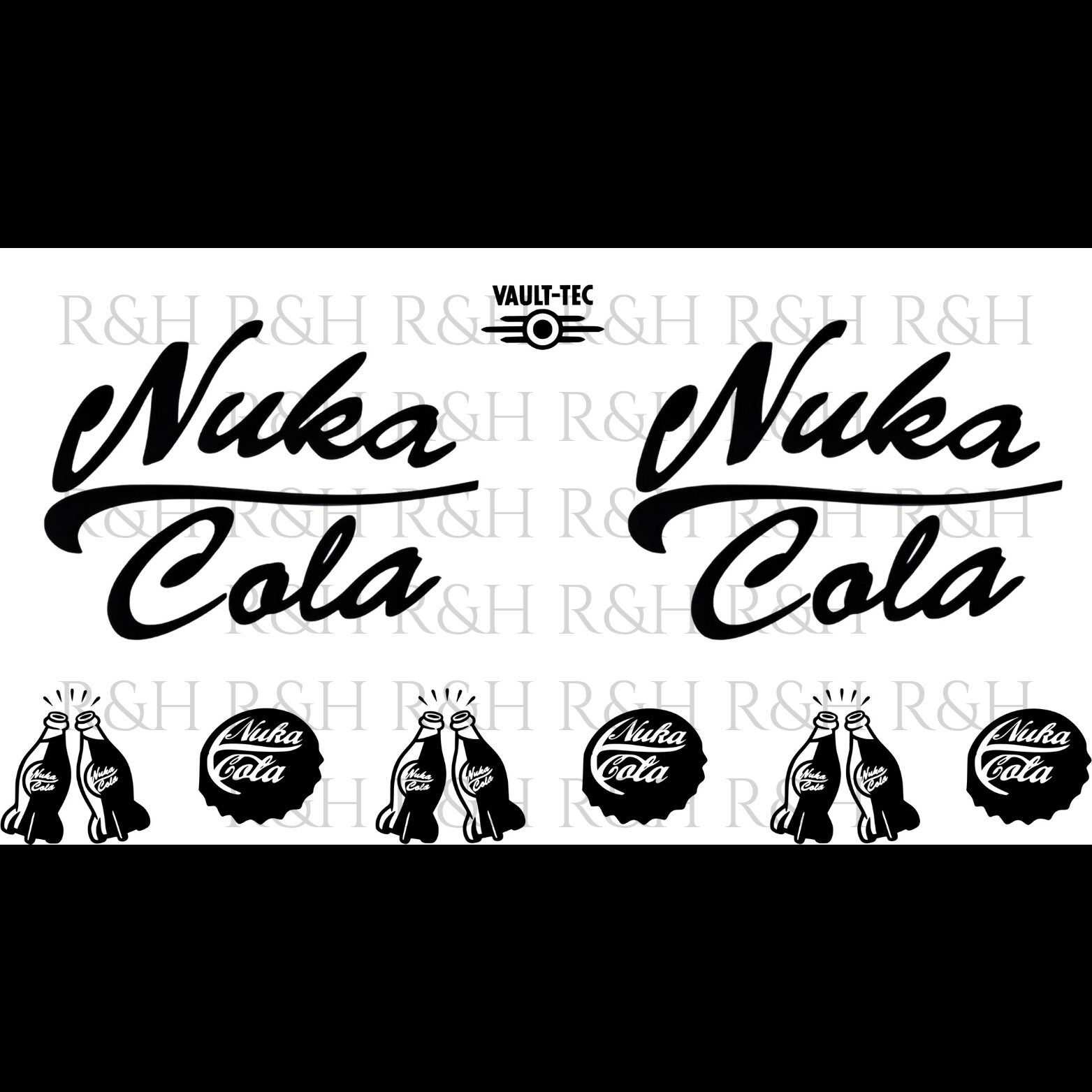 Fallout Nuka Cola 40 Oz Tumbler Wrap Laser Engraving Files xcs, Png ...