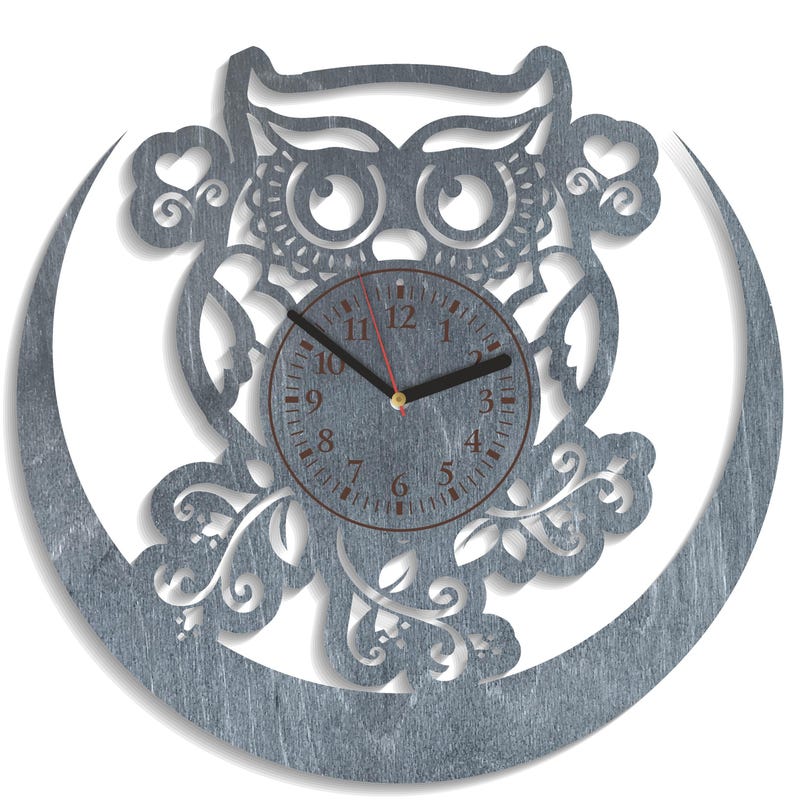 Wooden Owl Clock - Etsy