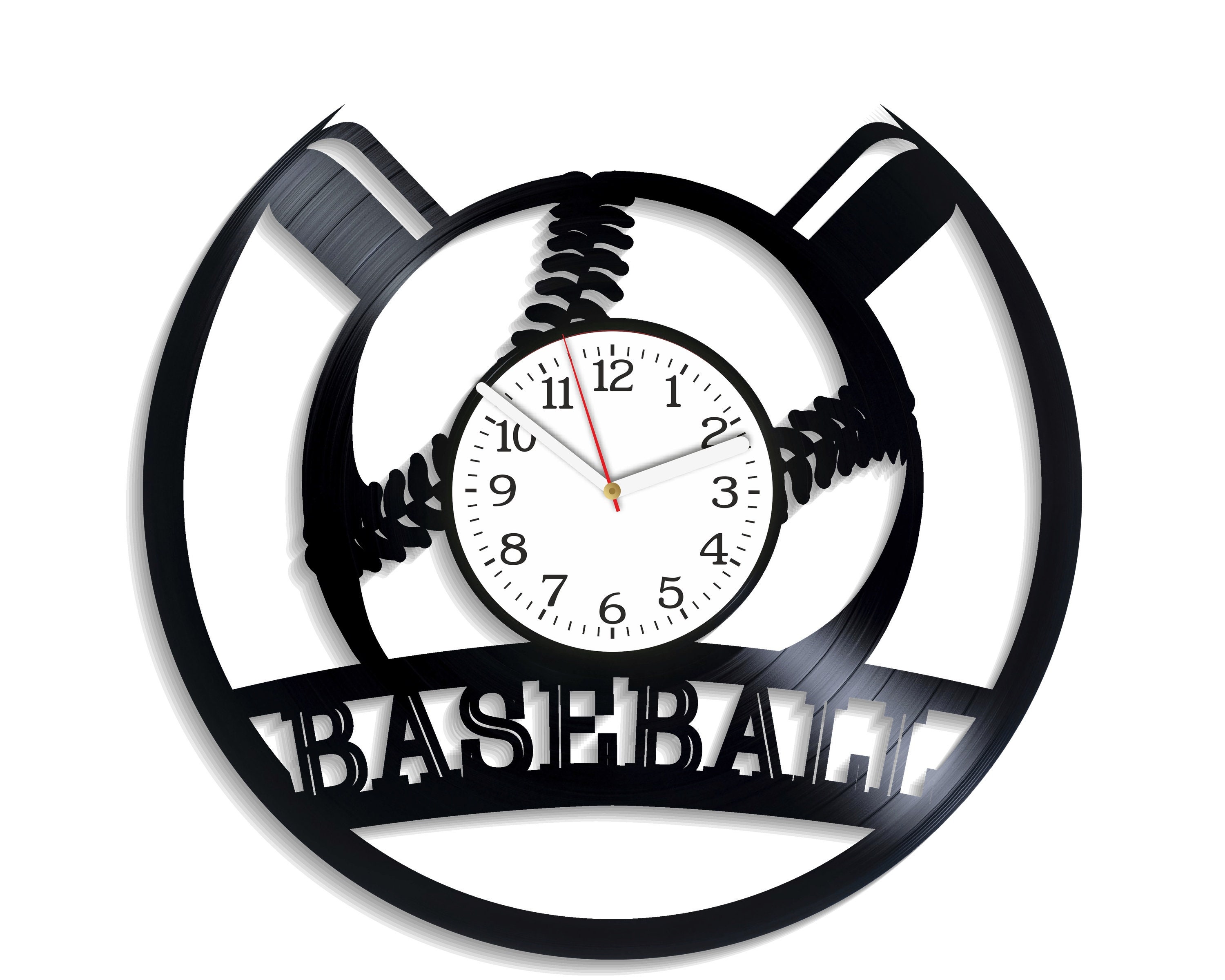 Baseball Laser Cutout, Sports Ball SVG, Clock Design, Cricut Cutting ...