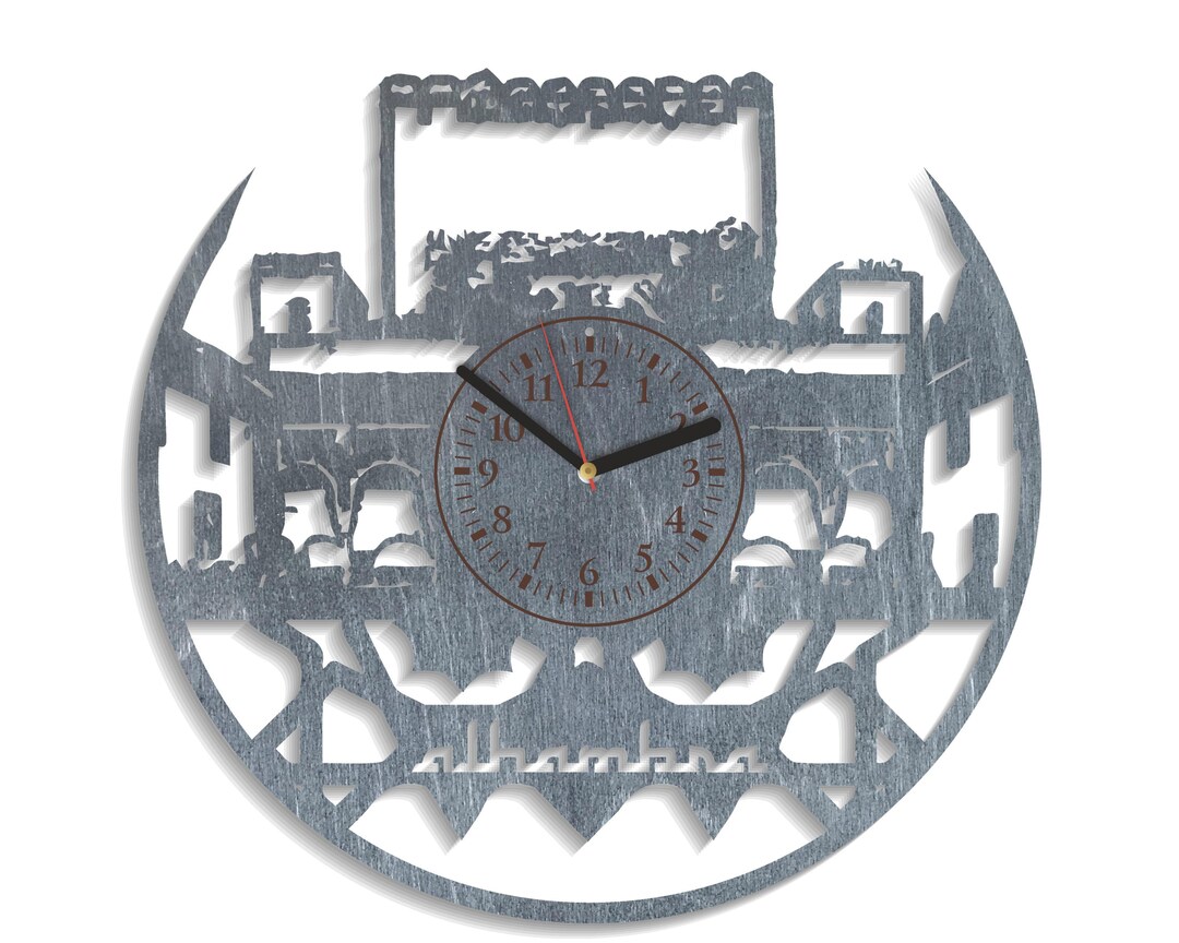 Alhambra Palace SVG, Laser Cutouts, Granada Art, Spain Clock, Landmarks ...