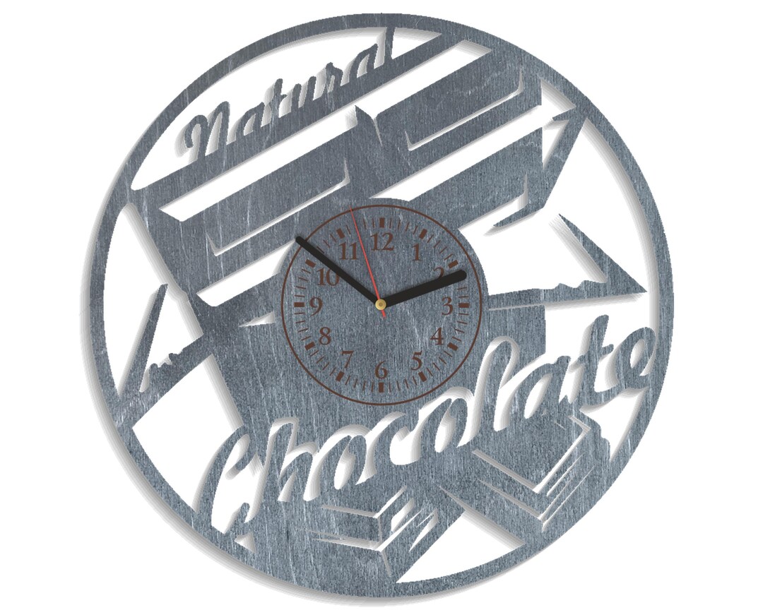Chocolate SVG, Sweets Design, Laser Cut Clock, Dessert Art, Glowforge ...