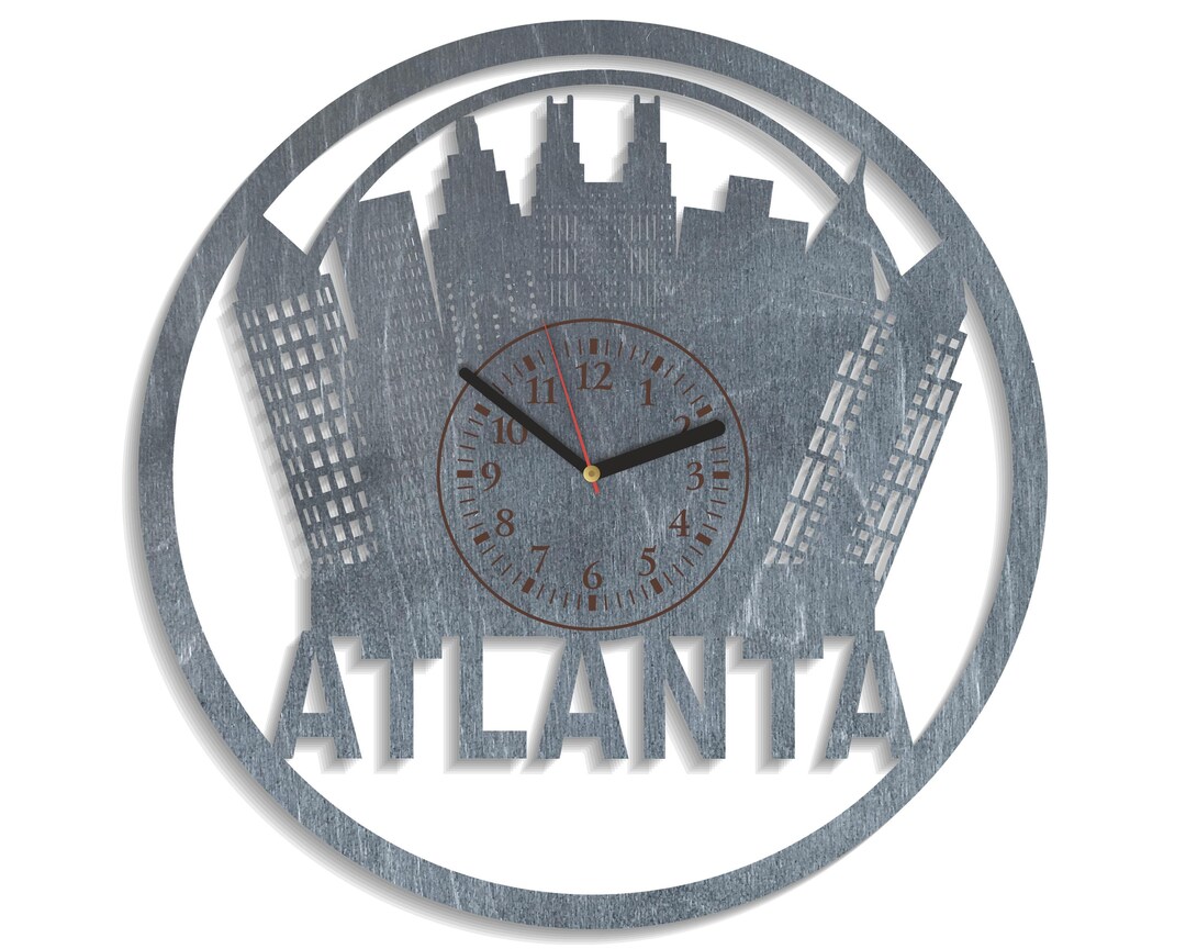 Atlanta City SVG, Skyline Vector, Georgia State Art, Wooden Laser Cut ...