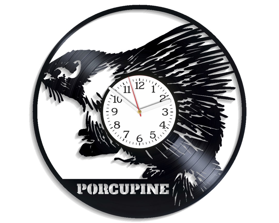 Porcupine SVG, Wild Animal Art, Laser Cut Design, Clock Vector, Instant ...