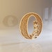 Letter O Flower, Alphabet SVG File, Layered Wood Design, Laser Cutting ...