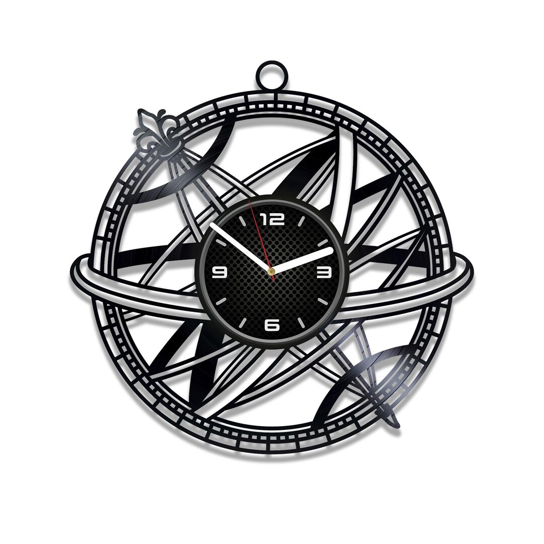Armillary Sphere SVG, Astronomy Art, Astronomical Clock, Vector Laser ...