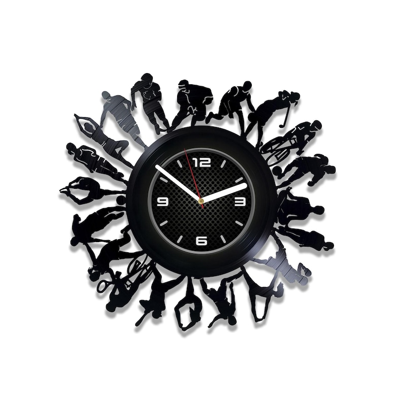 Sports Clock, Athlete SVG, Cricut Template, Laser Machine Files, Metal ...