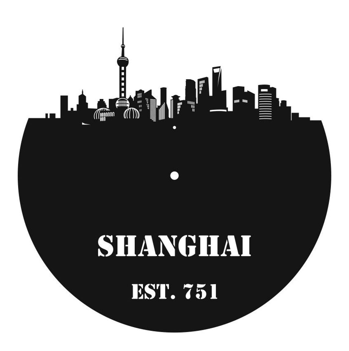 Shanghai City SVG, China Clock, Plywood Laser Cut, Asian Design ...