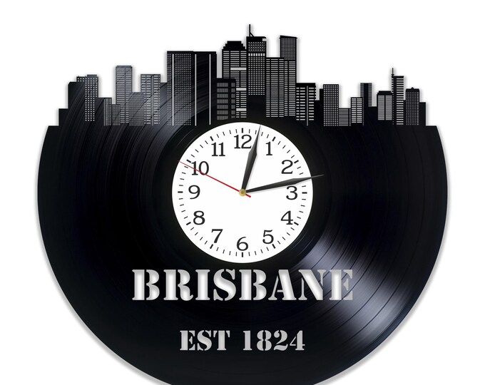 Brisbane SVG, Laser Cutting Files, Australia Design, Skyline Art, Clock ...