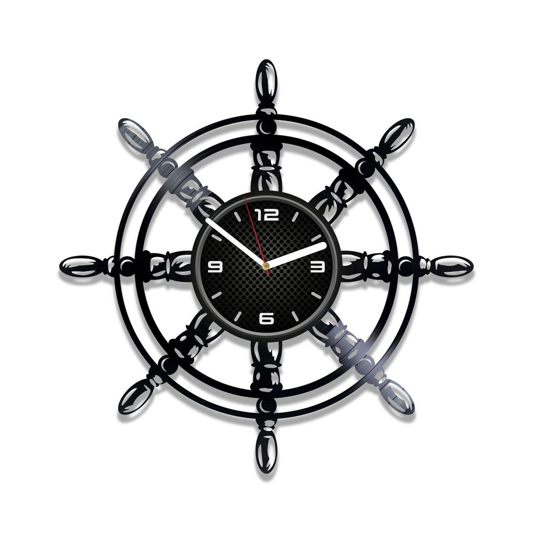 Captains Wheel SVG, Sailing Decor, Clock Laser Cut, Digital Download ...
