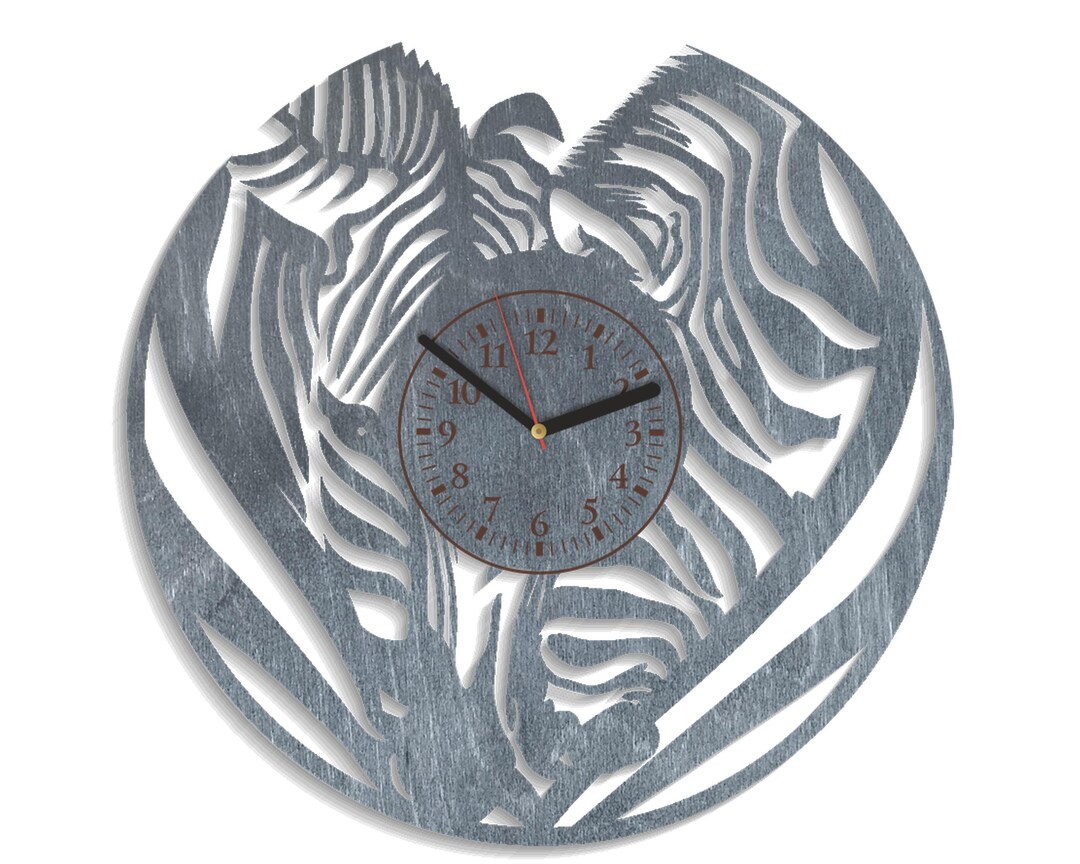 Zebra Face SVG, Clock Vector, Laser Cutting Projects, African Animal ...