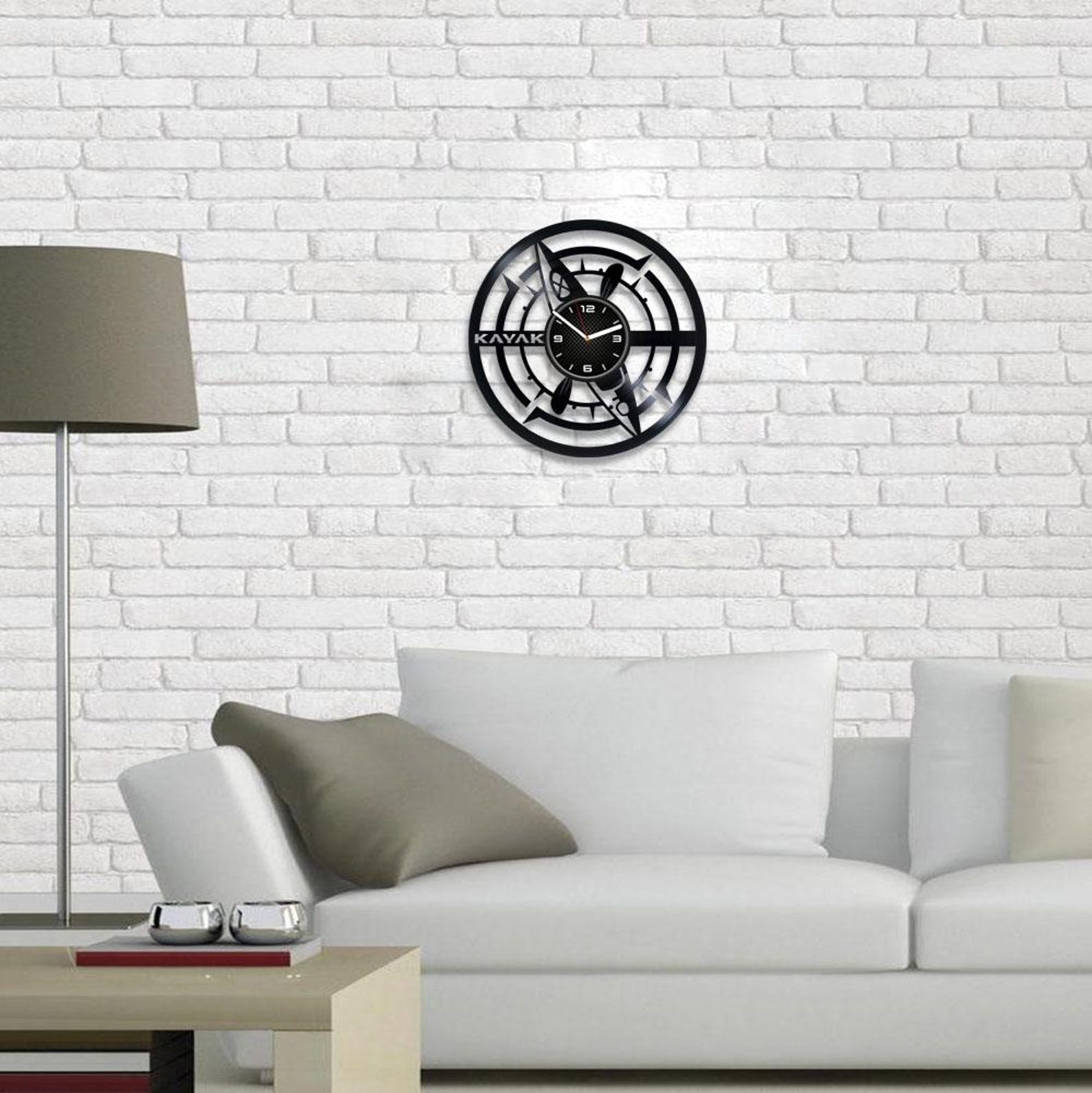 Kayak SVG, Kayaking Silhouettes, Laser Cut Files Clock, Glowforge ...