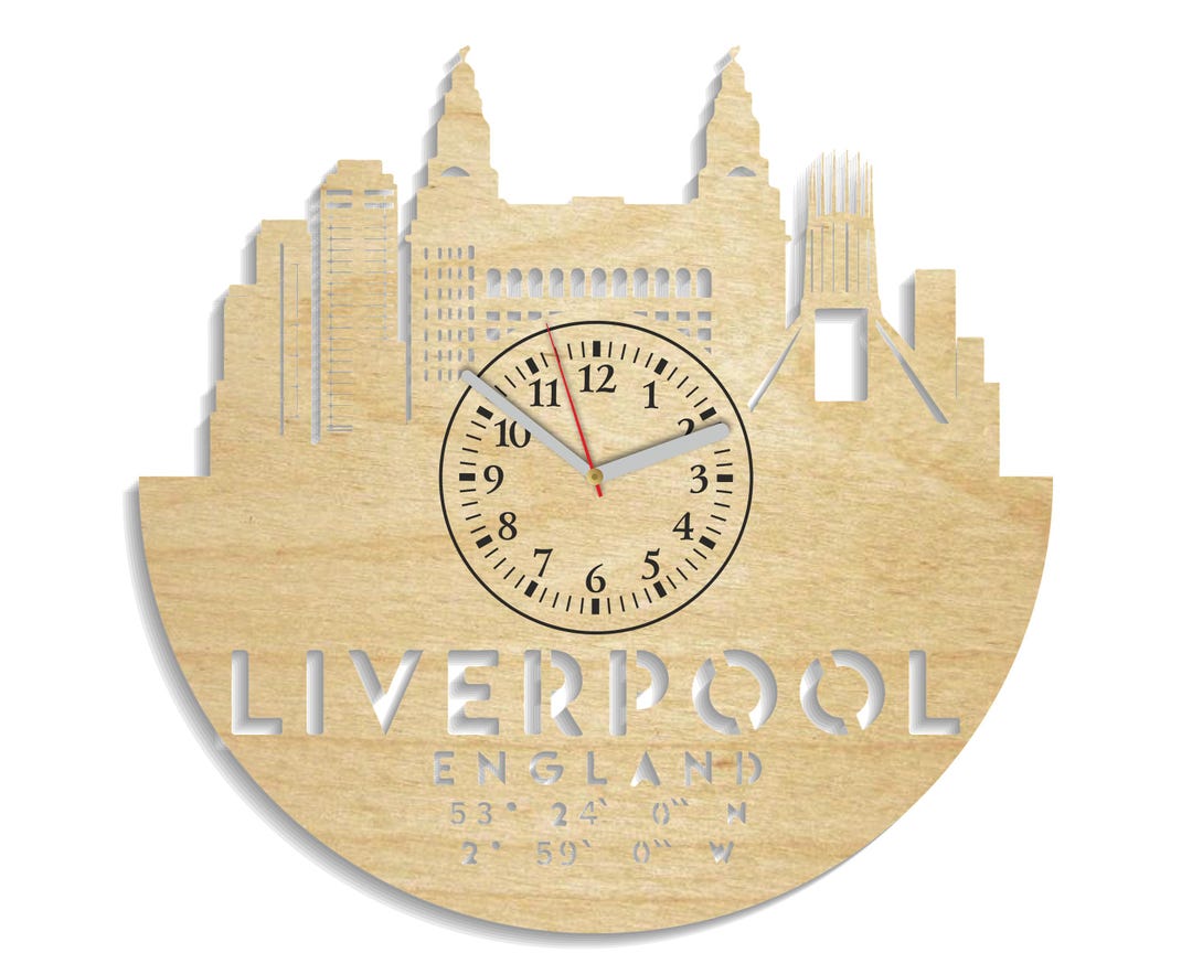 Liverpool City Vector, Skyline SVG, Wood Laser Cutting, England Art ...