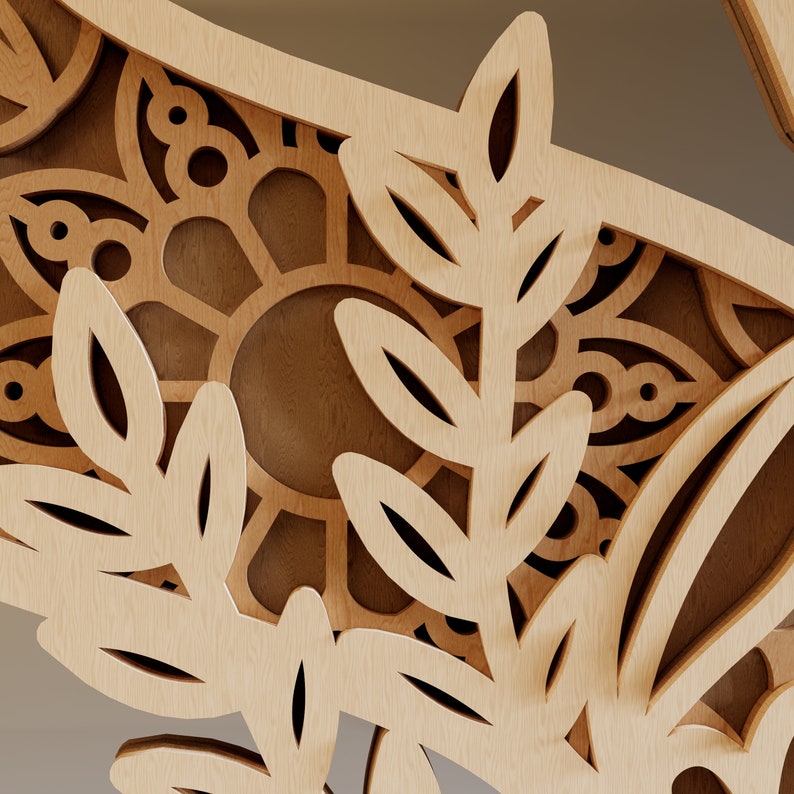 Letter S Sign, Layered Monogram, Laser Cut Alphabet SVG, Digital ...