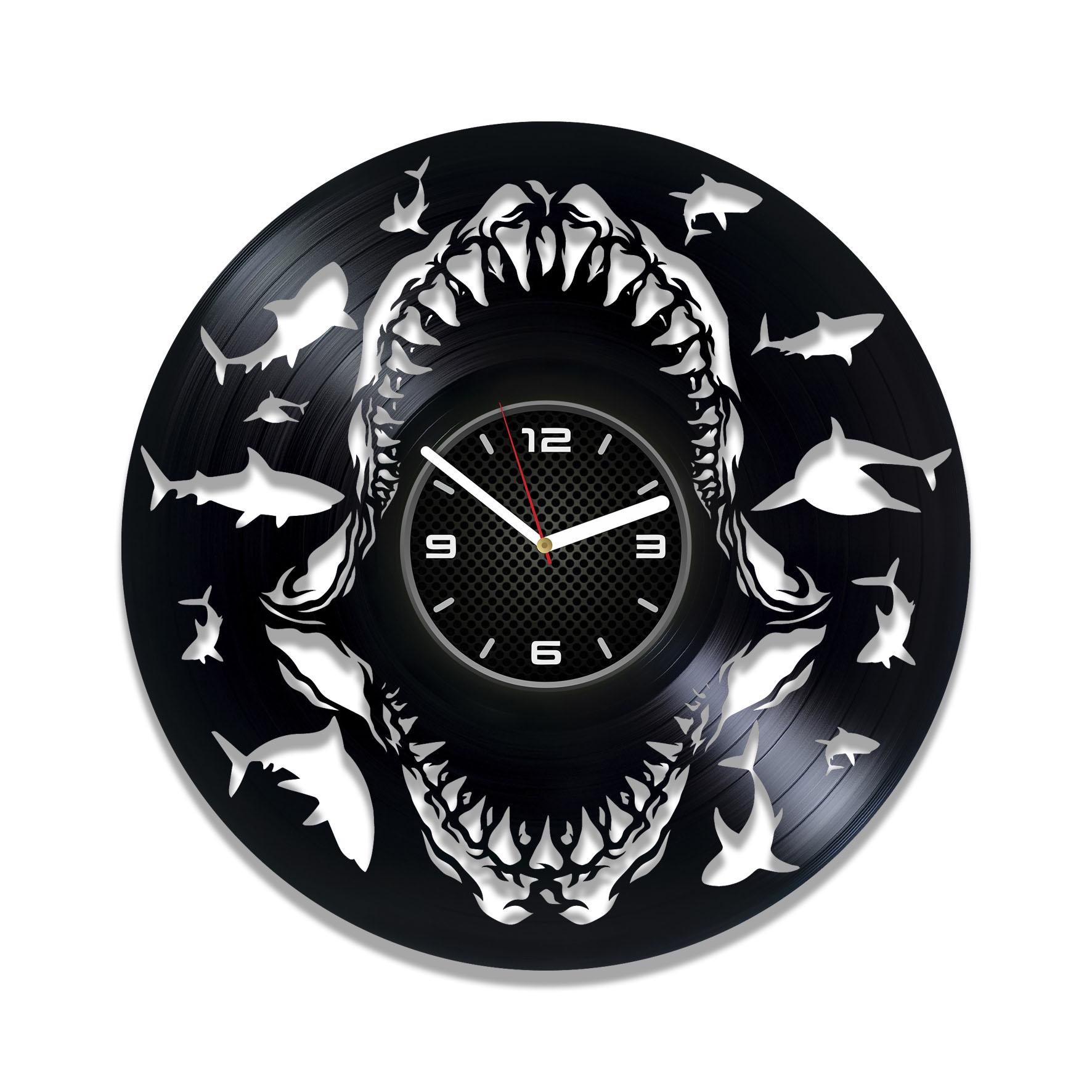 Shark Jaw SVG, Sea Creatures SVG, Metal Laser Cut Files, Clock Vector ...