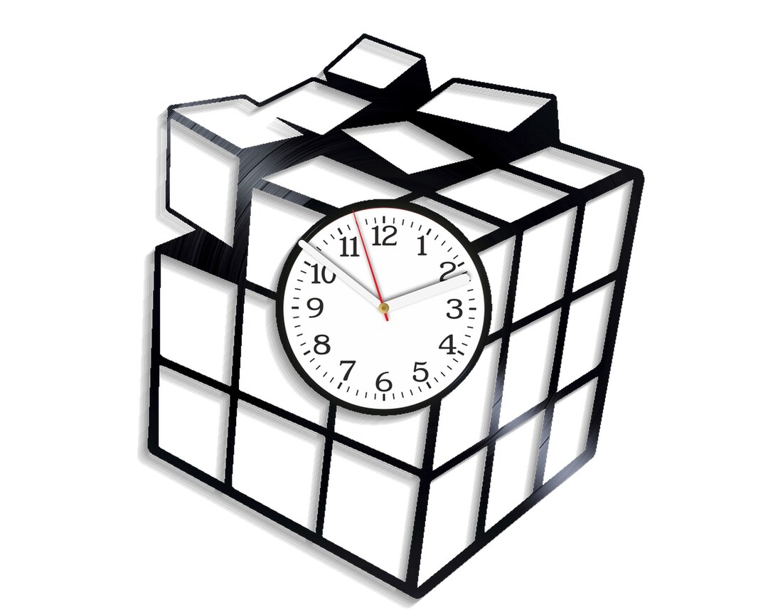 Rubiks Cube SVG, Metal Laser Cutting, Puzzle Clock, Vector Template ...