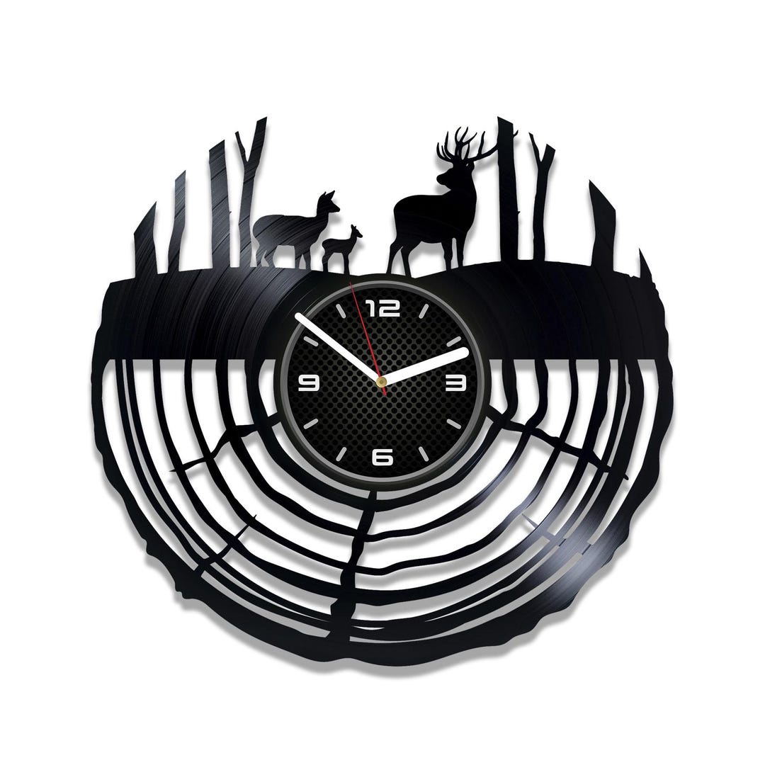 Tree Stump SVG, Forest Silhouette, Deer Laser Cut, Metal Cutting ...