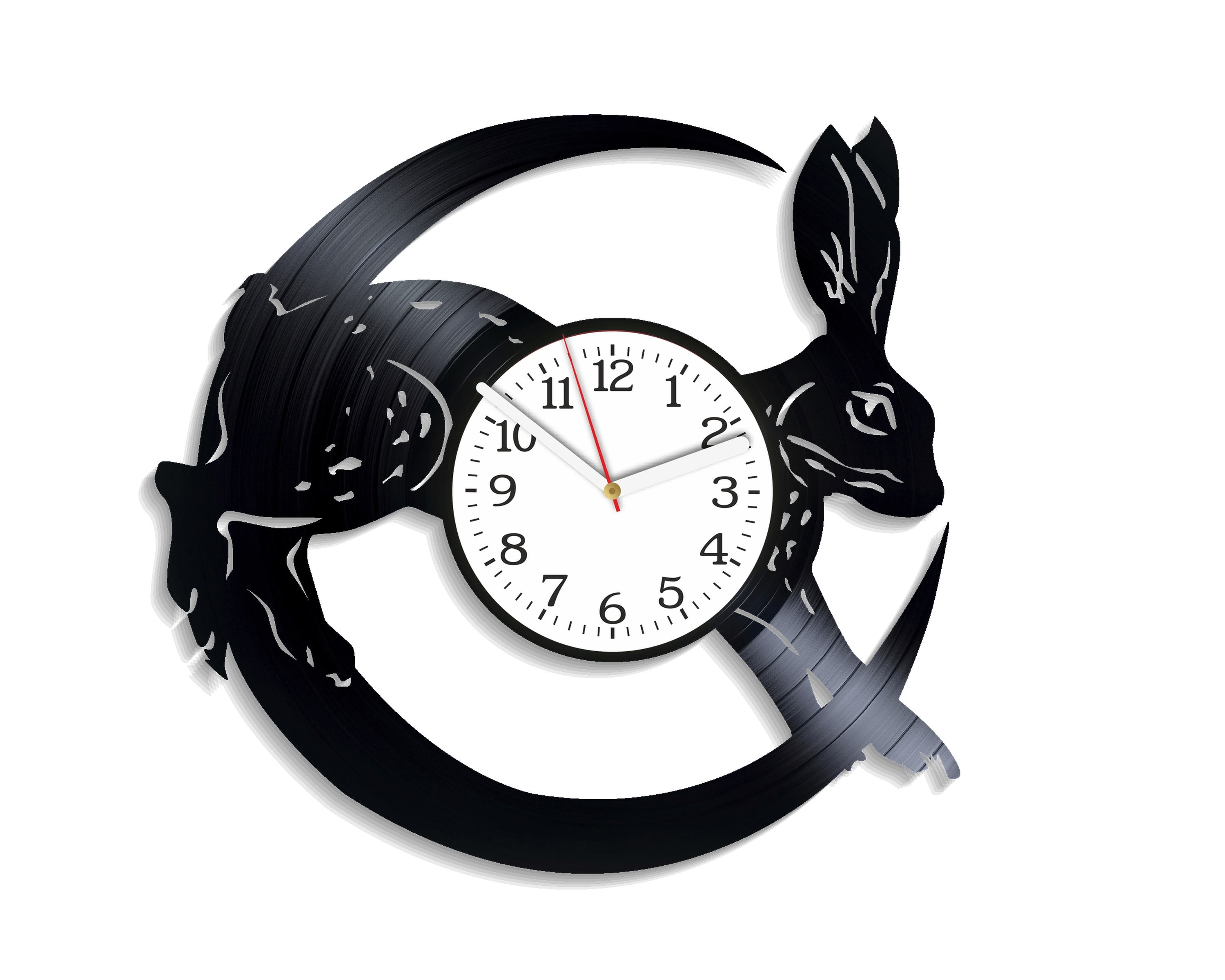 Hare and Moon, Rabbit Silhouette, Bunny SVG, Metal Cutting, Laser Ready ...