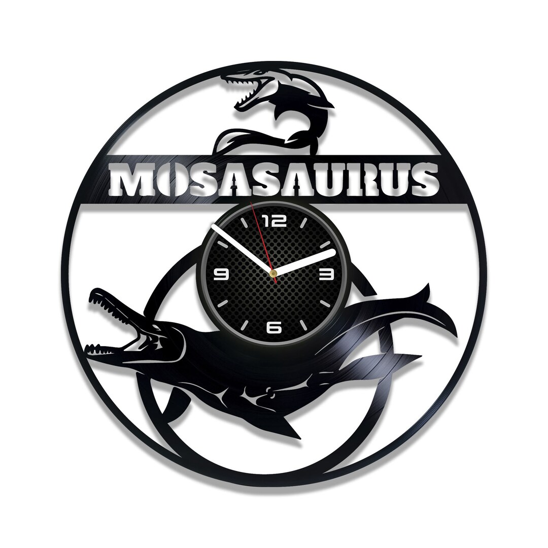 Mosasaurus SVG, Laser Cutting, Dinosaur Clock, Craft Machine Files ...