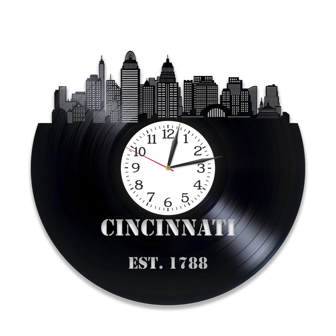 Cincinnati Skyline SVG, Laser Ready Files, Vinyl Record Cutting, Ohio ...
