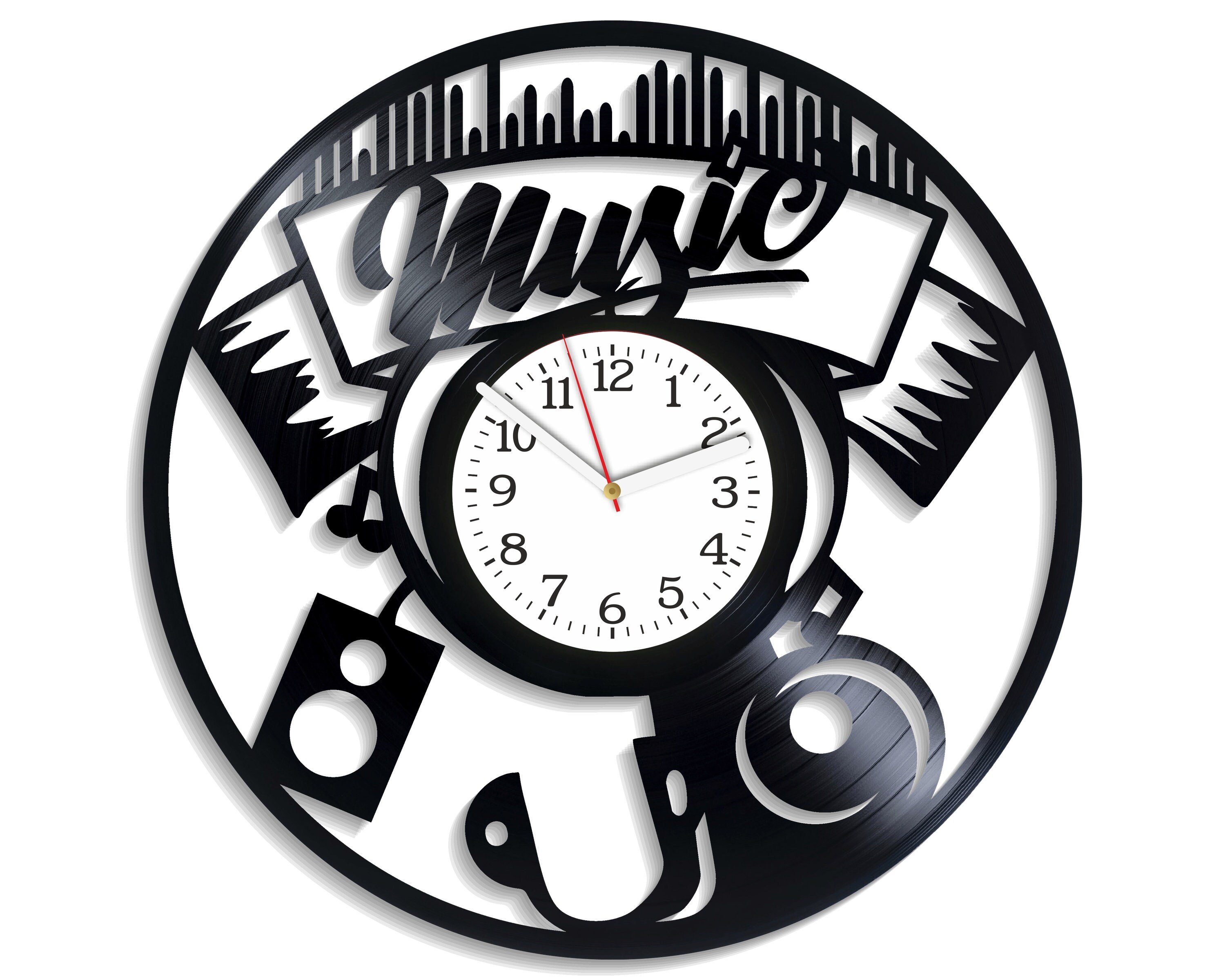 Music SVG Glowforge, Laser Cutting Files, Vector Template, Vinyl Record ...