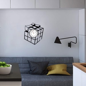 Rubiks Cube SVG, Metal Laser Cutting, Puzzle Clock, Vector Template ...