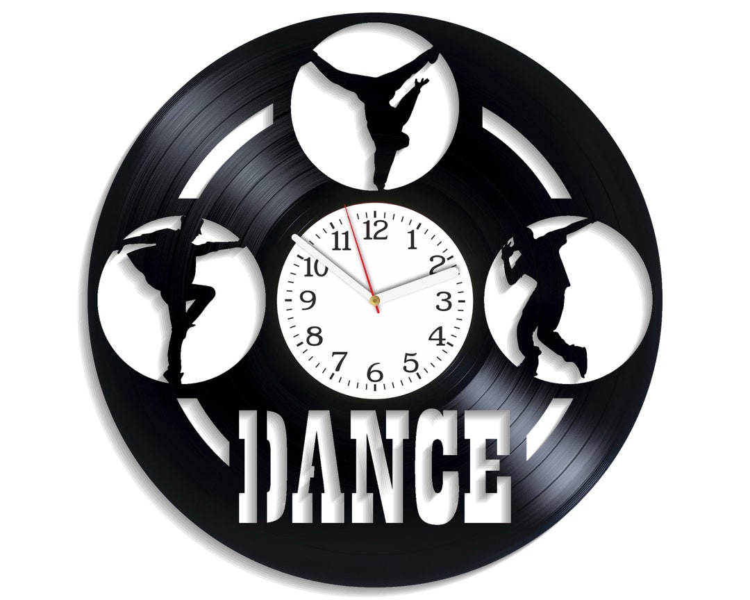 Hip Hop Dance SVG, Dancer Silhouette, Clock Laser Pattern, CNC Cutting ...