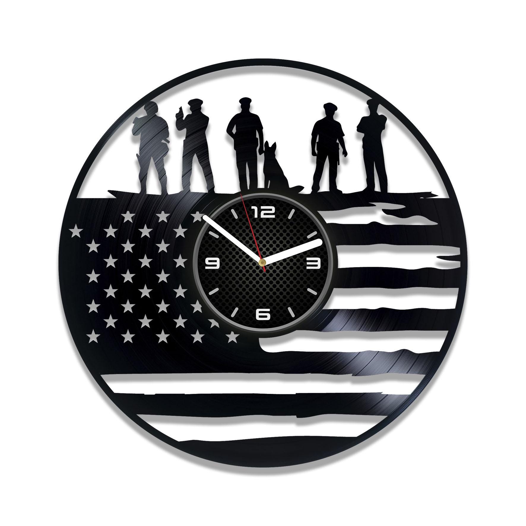Cops SVG, Policeman SVG, American Flag Vector File, Laser Cut Design ...