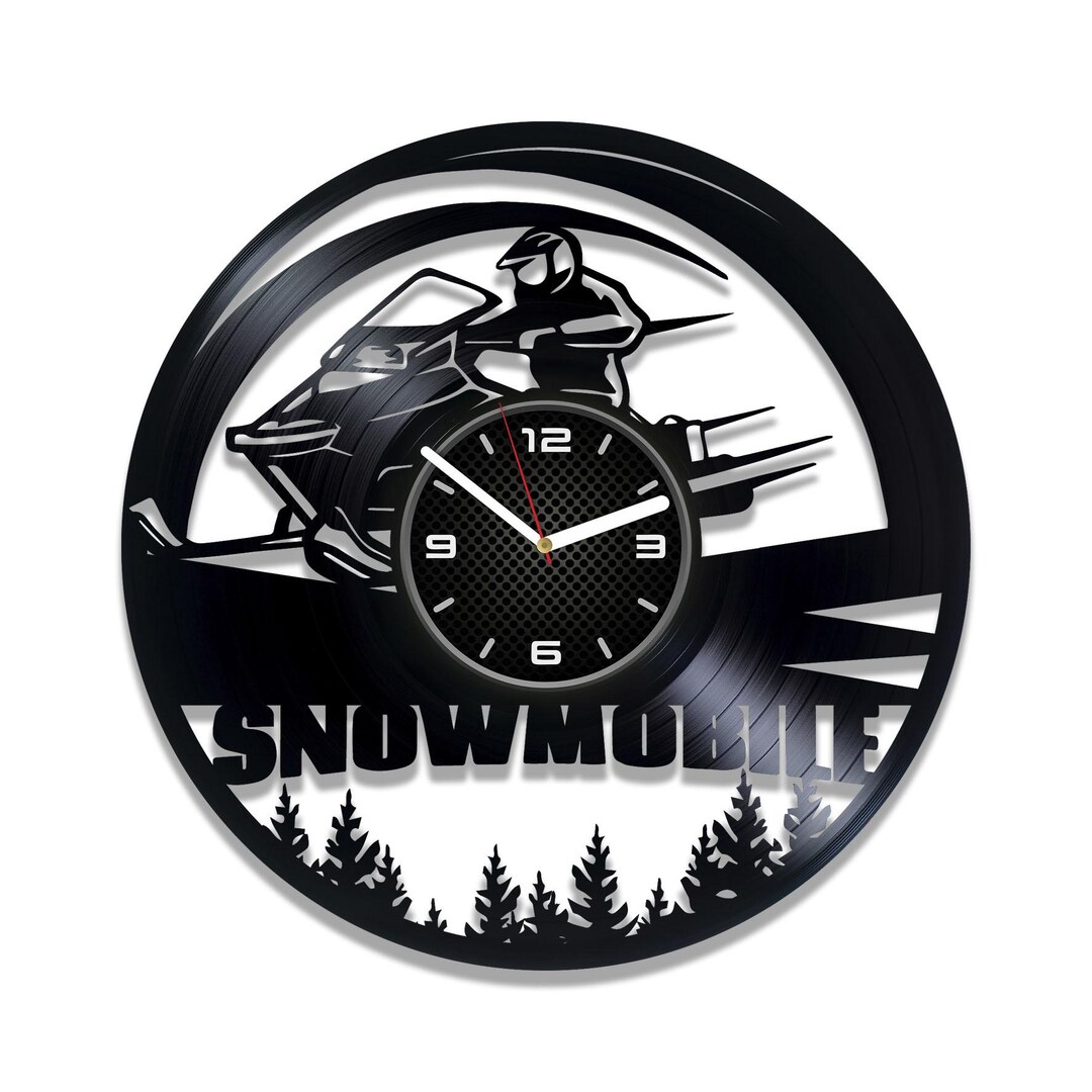 Snowmobile Sign, Winter Sport SVG, Vinyl Record Cutouts, Instant ...