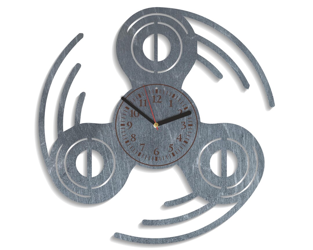 Fidget Spinner SVG, Plywood Laser Cut, Cricut Template, Clock Design ...