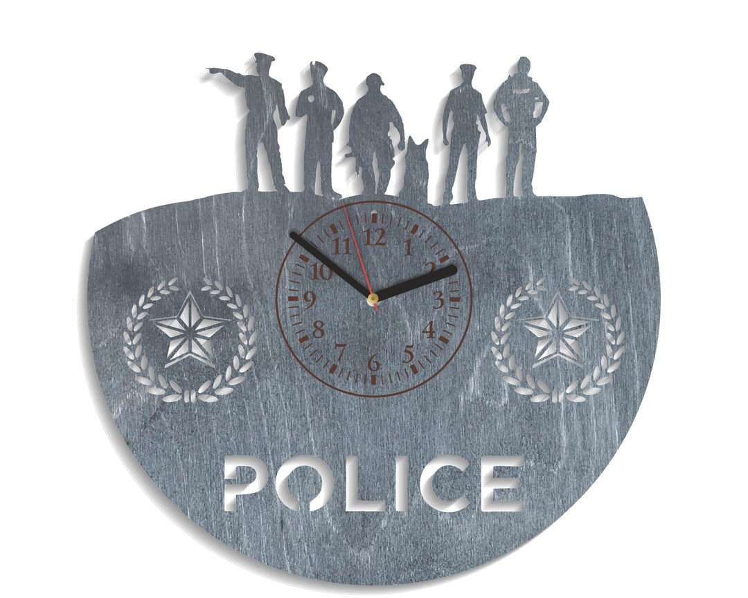 Police Officer SVG, US Police Man Art, Laser Cut Clock, Xtool Template ...