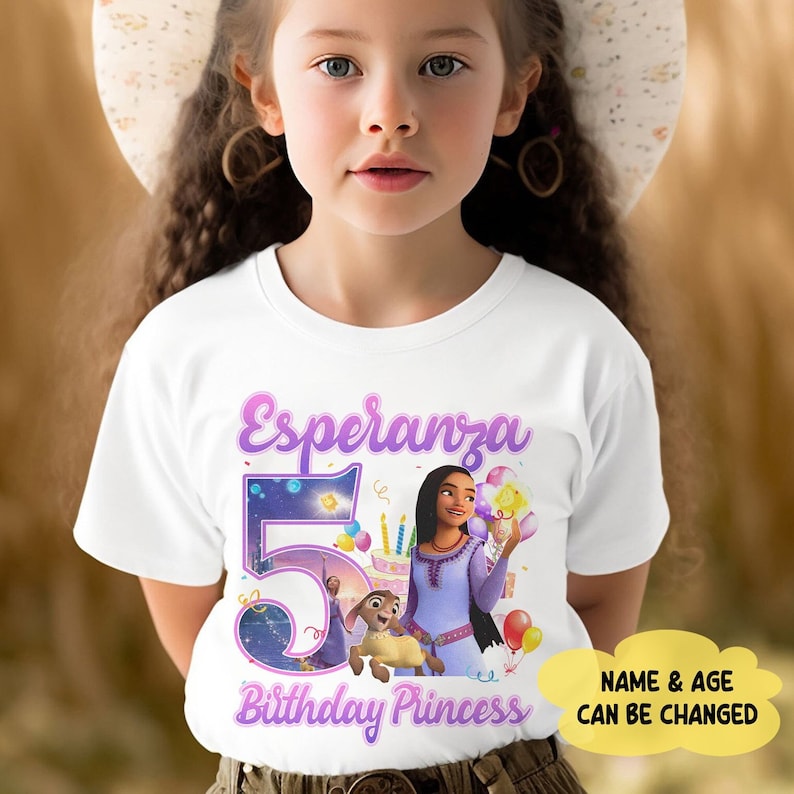 Personalized Disneyland Asha Princess Birthday Digital Download ...