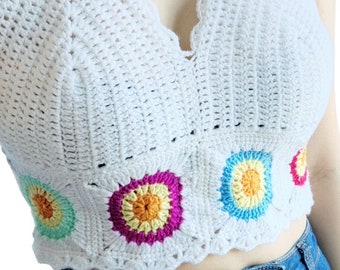 Sunshine Festival Crop Top for Summer, Spring, Festival, Beachwear - Etsy