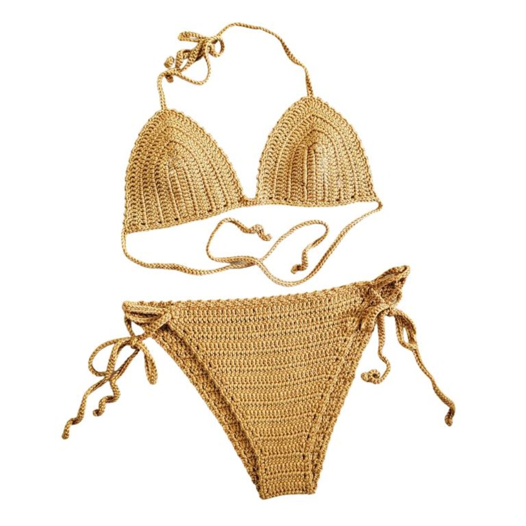 Simple Bikini Set Crochet Pattern for Summer, Festival, Beachwear - Etsy