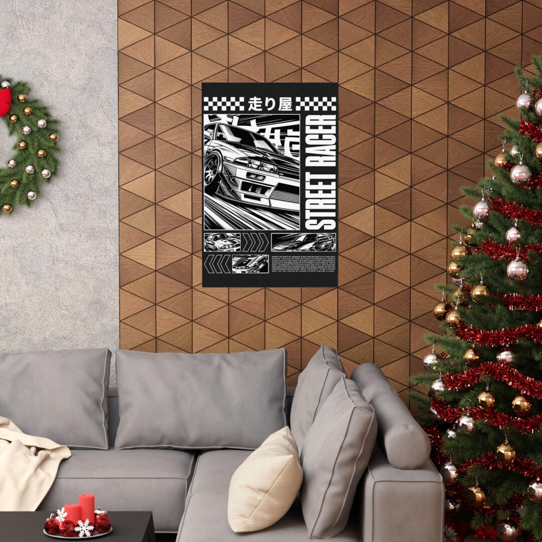 Street Racer Cool JDM Poster Matte Vertical Design - Etsy