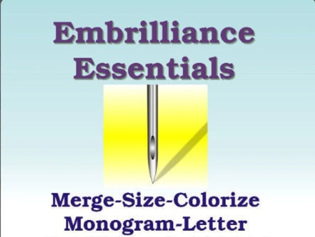 EMBRILLIANCE Essentials Embrilliance Software, Embroidery Software ...