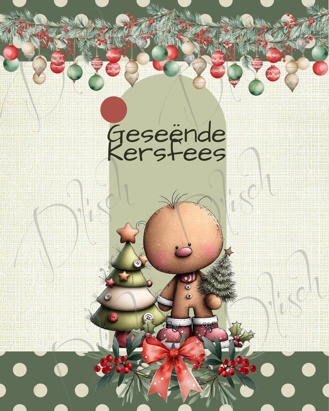 Cadbury Chocolate Wrapper Whimsical Christmas Gingerbread Man Digital ...