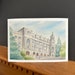 UC Berkeley Wheeler Hall - Watercolor Painting - 5x7 Print - Etsy