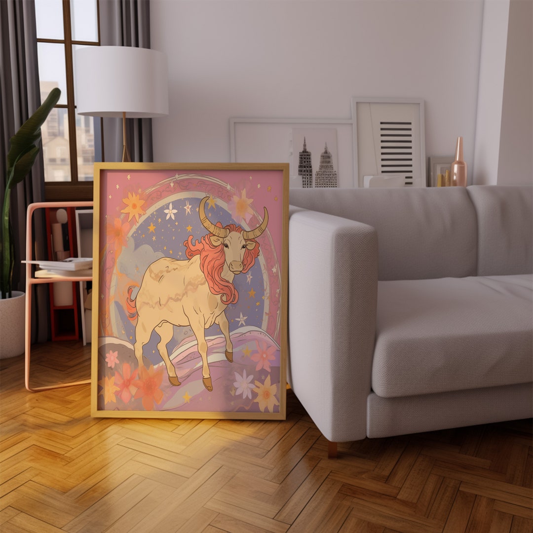 Taurus Poster, Zodiac Poster, Gift for Taurus, Taurus Print, Taurus ...