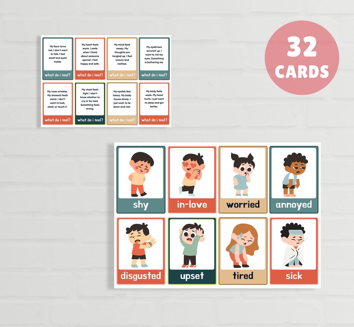 Feelings and Emotions Poster: Kids Social Emotional Learning (digital ...