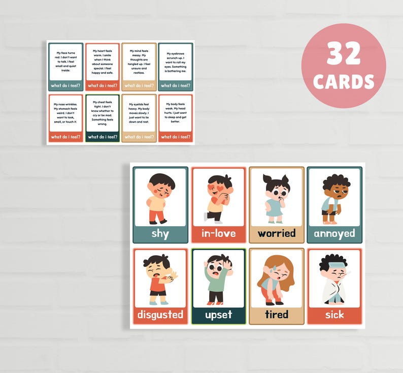 Feelings and Emotions Poster: Kids Social Emotional Learning (digital ...