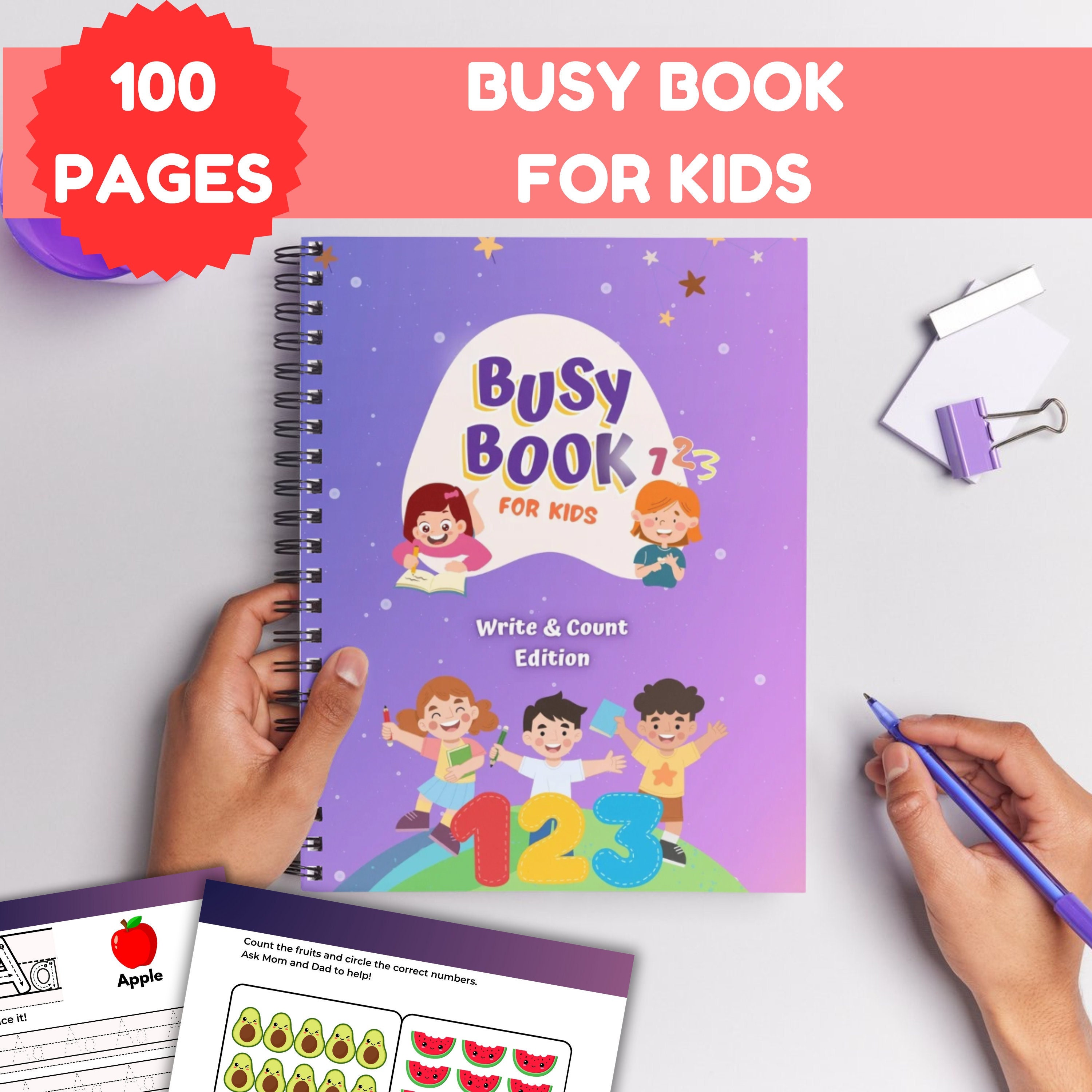 Busy Book for Kids - Activity Book for Kids Printable - Etsy