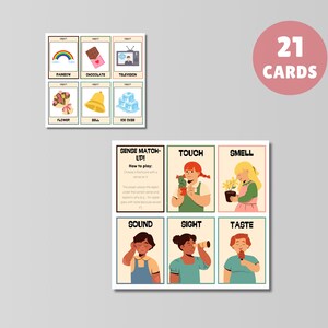 The 5 Senses Print - Worksheet for Kids, 5 Senses Flashcards, Toddlers ...