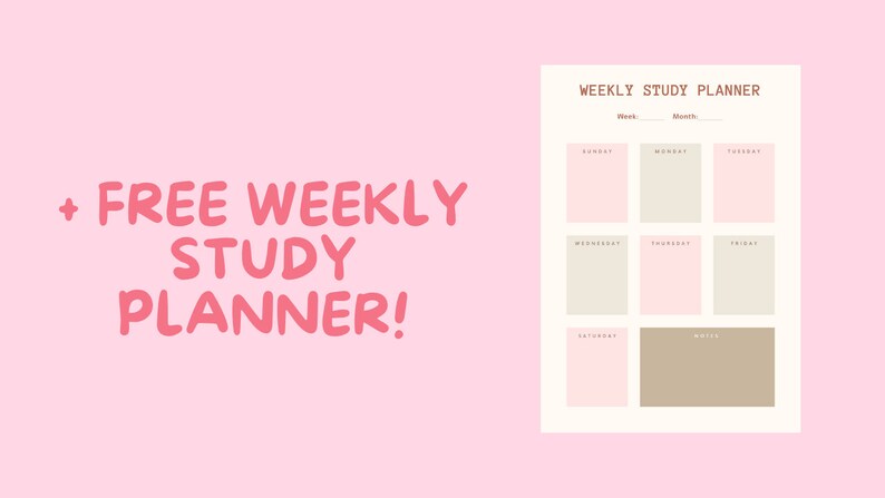 Printable STUDY NOTE Templates for STUDENTS - Etsy