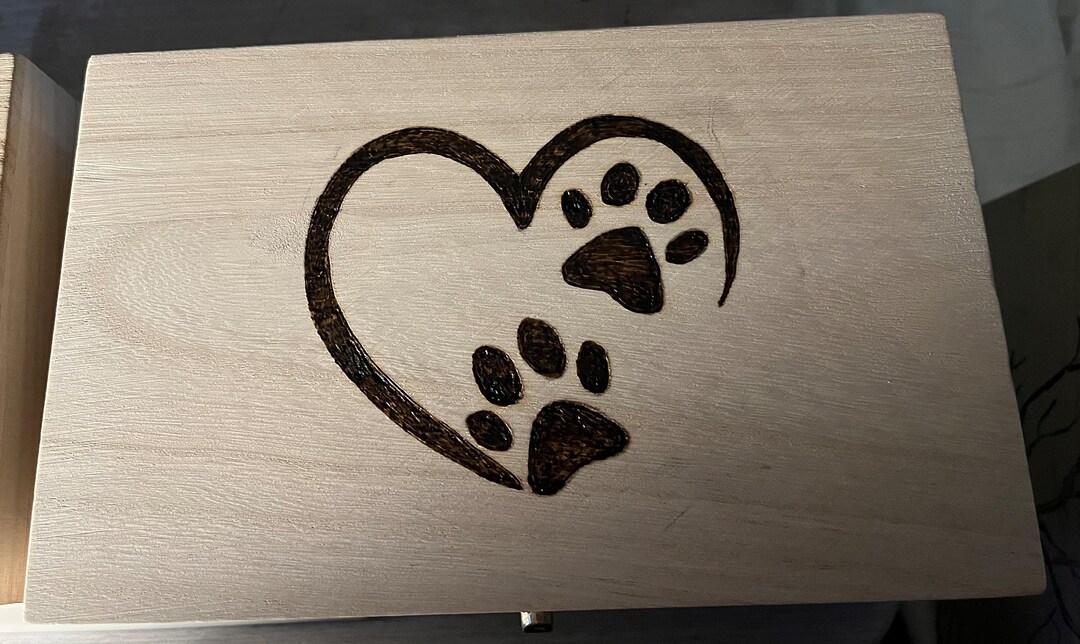 Chai & Olive Co. Heart and Paws Ash and Keepsake Box - Etsy