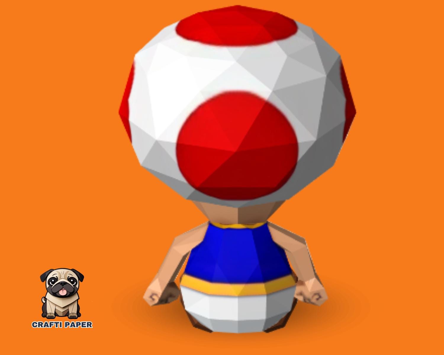 Papercraft Toad Template, 3D Home Decor, Gift, Low Poly 3D, PDF ...