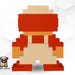 DIY Papercraft Mario Template: Retro Pixel Art (PDF) - Etsy