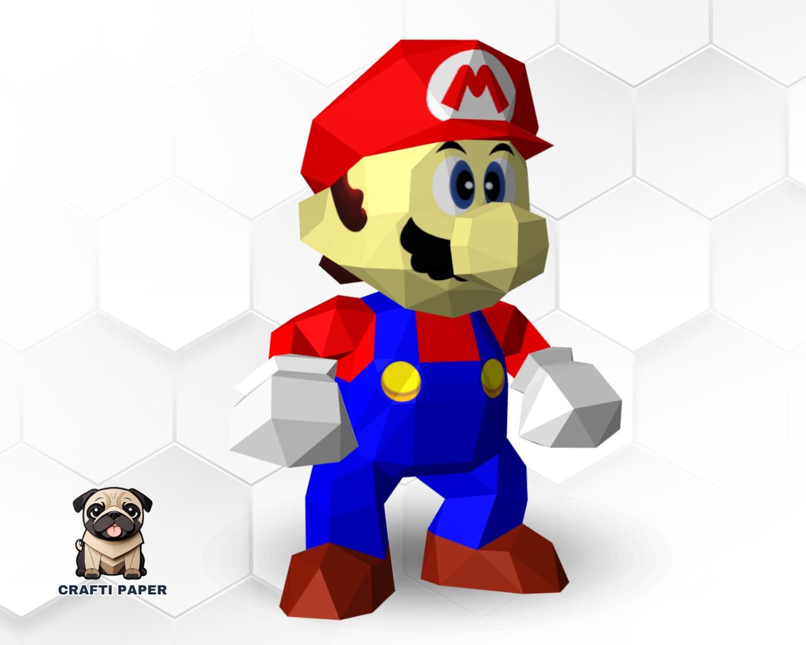 Papercraft Mario Template, Diy Super Hero Papercraft, 3d Template, PDF ...