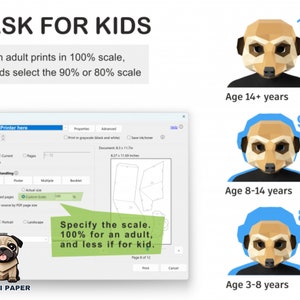 Villain Papercraft Template / Diy Mask Papercraft / 3d Template / PDF ...