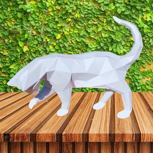Cat Papercraft, BLACKCAT 3D Papercraft, Paper Pdf Template, Low Poly ...